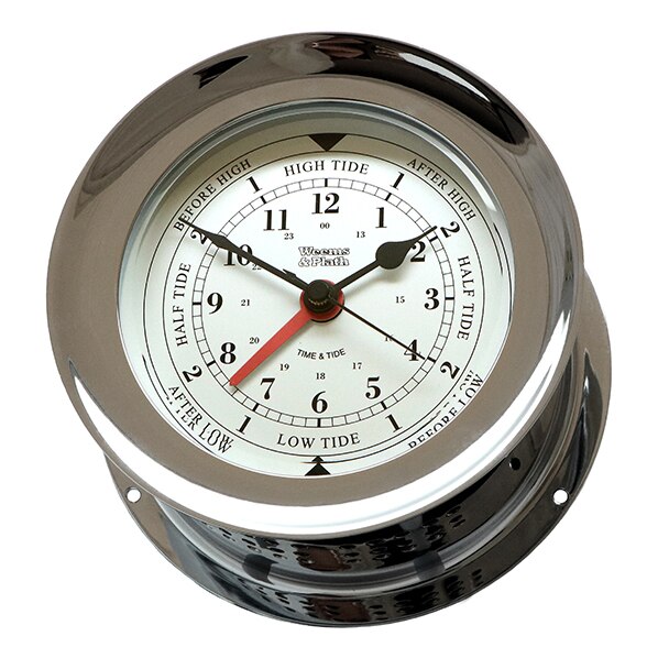 Chrome Plated Atlantis Time & Tide Clock